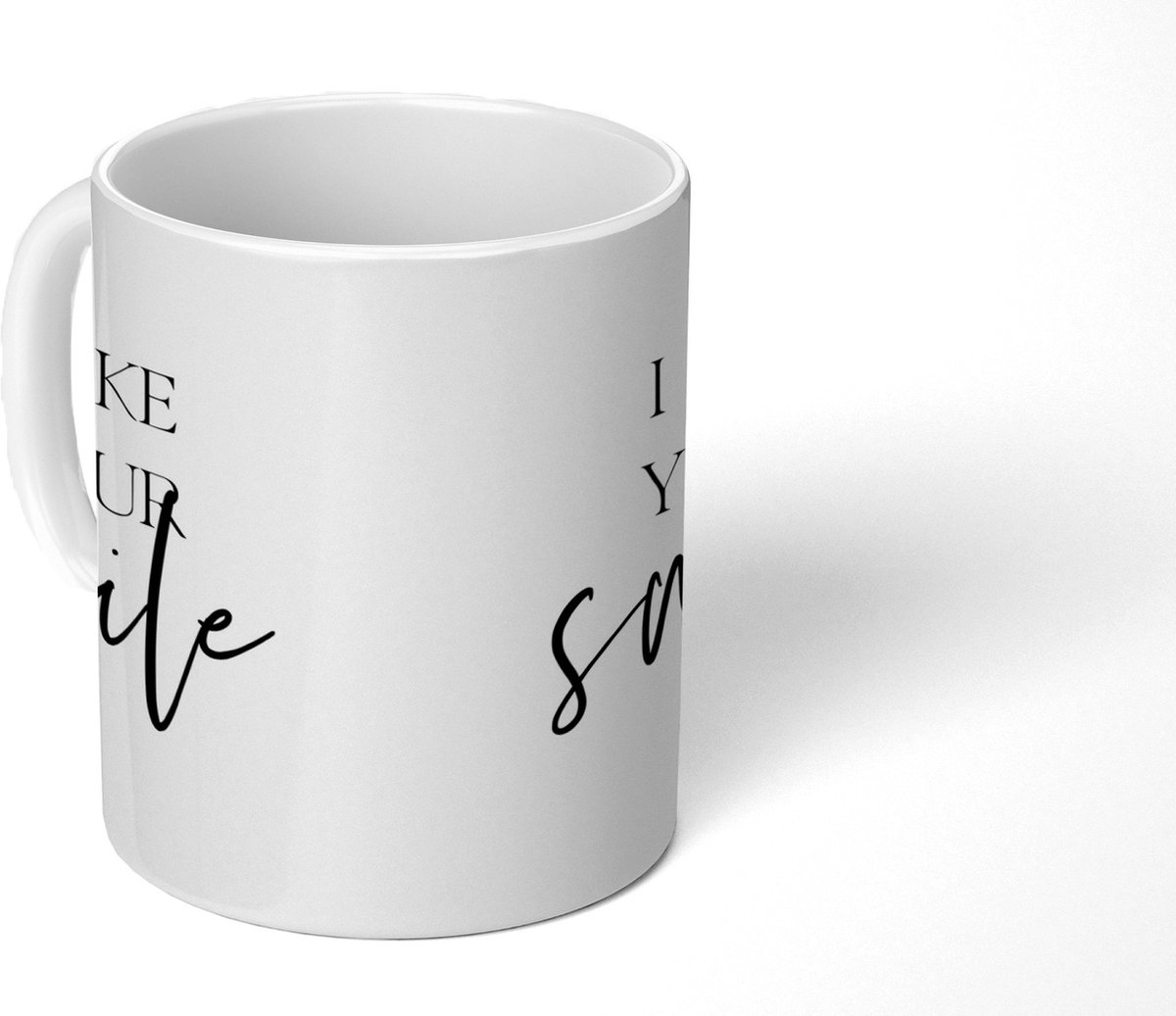 Mok - Koffiemok - Spreuken - I like your smile - Vriendin - Quotes ...