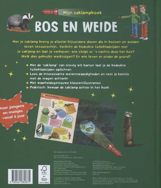 Mijn zaklampboek - Bos en weide - Boek met zaklamp voor kinderen vanaf ...