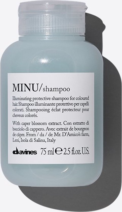 Davines MINU Shampoo - 75 ml- Normale shampoo - Voor Gekleurd haar - | bol