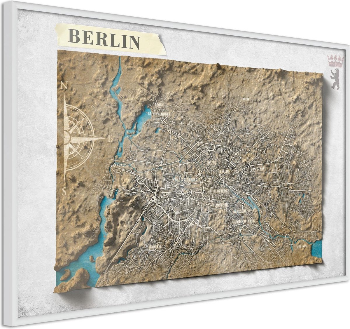 Raised Relief Map: Berlin | bol.com