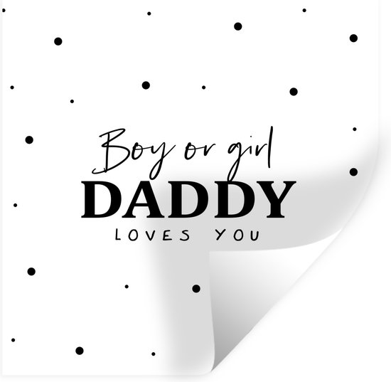 Muurstickers - Sticker Folie - Tekst - Aanstaande Vader - Babyshower ...