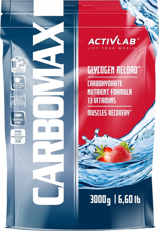 CarboMax Energy Power 3000gr Strawberry | bol