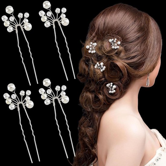 Bruiloft Haarspeld - Haarstyling Pin U-vormig - Kapsel Versieren ...