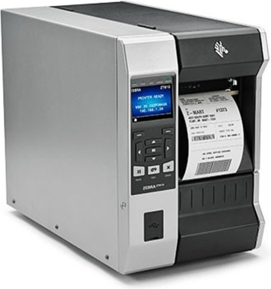 Zebra ZT610, 12 dots/mm (300 dpi), disp. (kleur), RTC, RFID, ZPL, ZPLII ...