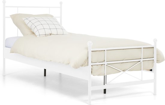 Maxi Bed Milano 1-persoons - 90 x 210 cm - wit | bol