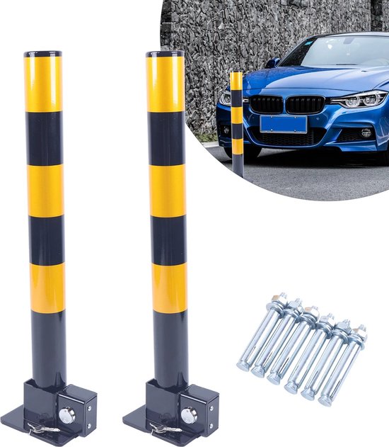 Auto paaltje - Autobarriére - Opvouwbaar - Parkeerbarriére - Oprijlaan ...