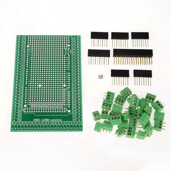 Content in Screw Shielding Kit - Terminal Block for Arduino Mega-2560 ...