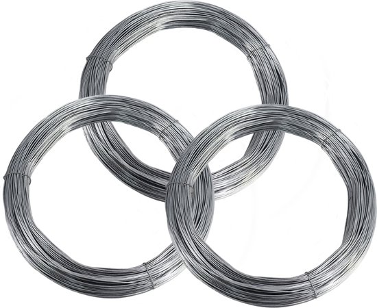 250 m spandraad 3,0 mm voor wilde omheining, bosomheining ...