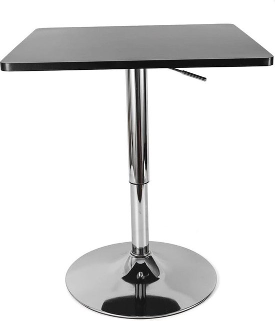 Verstelbare Hoogte Vierkante Bartafel - Statafel Bistrotafel Keukentafel - MDF en... | bol