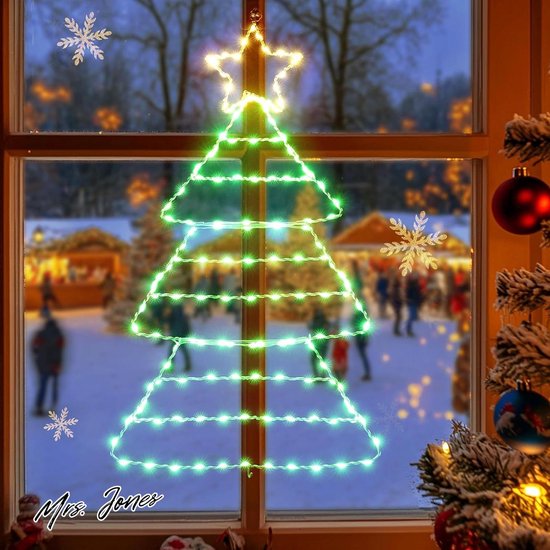 Mrs. Jones 143LED Kerstverlichting Raam Hangende Verlichting Opvouwbare ...