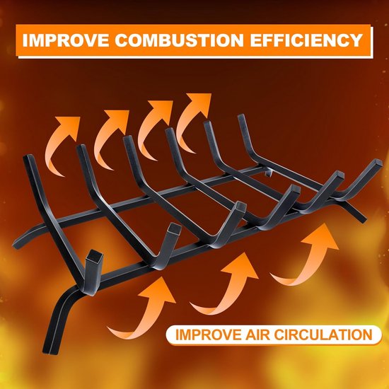 Gietijzeren Open Haard Rooster 21 Inch - Zwaar Houtrek voor Binnen en ...