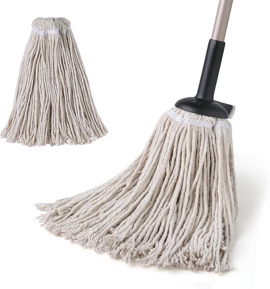 Dweil met 2 Herbruikbare Koppen en Verstelbare Steel - Geschikt voor ...