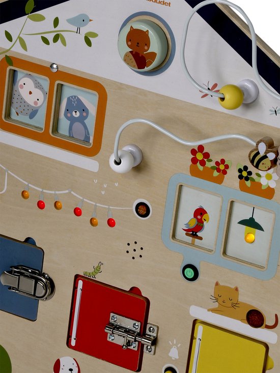 Vertbaudet Activiteitenbord met geluid en licht van FSC®-hout | Games | bol