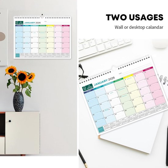 Kalender 2026 - Week Dag Planner - Afspraken Planning - 18 Maanden ...