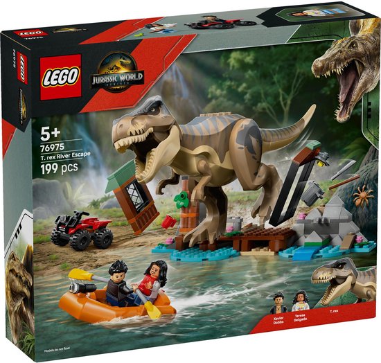 LEGO® Jurassic World T. rex Rivierontsnapping Bouwset - 76975 | bol