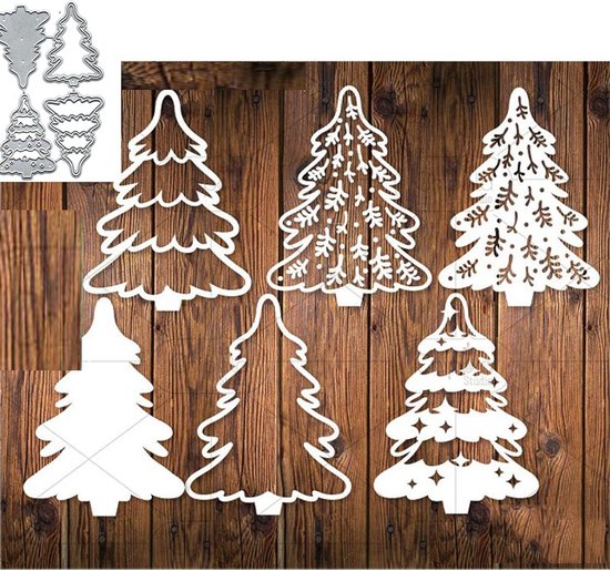 4 Stuks Metaal Stansen Set voor Kerst Kaarten en Scrapbooking | bol