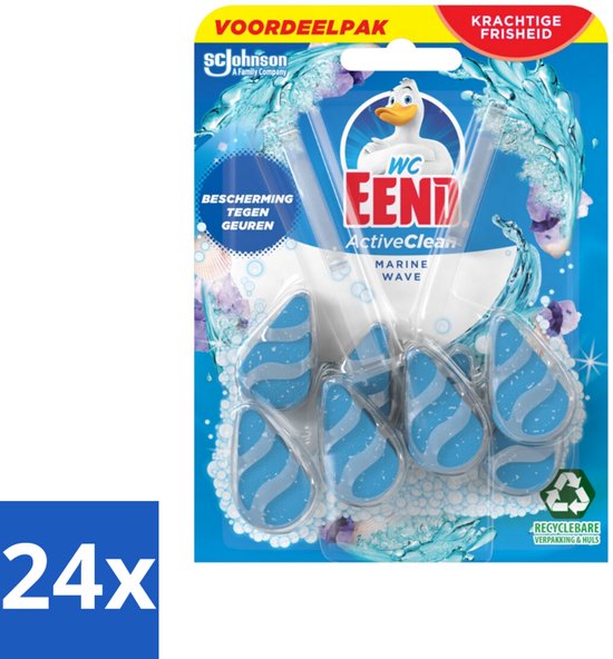 24 x WC Eend - Active Clean Marine - Toiletblok Duopack - Meer Schuim ...