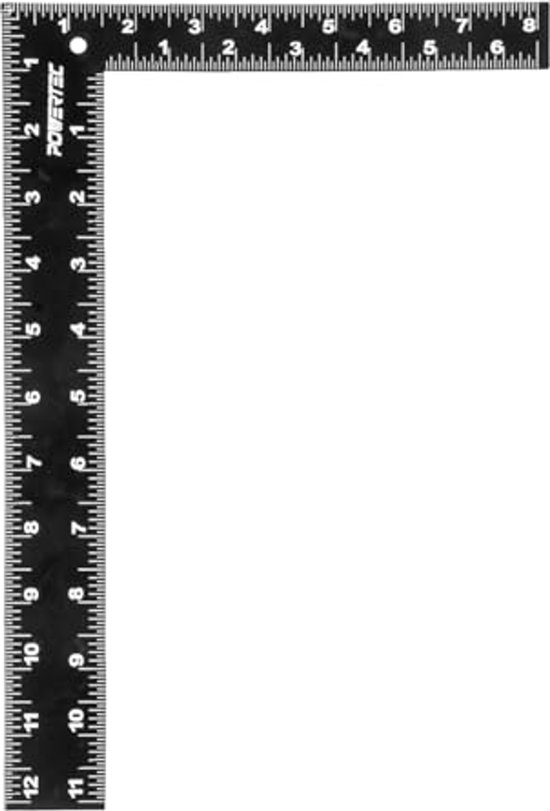 L-vierkante liniaal 8" x 12" voor houtbewerking - Nauwkeurig en ...