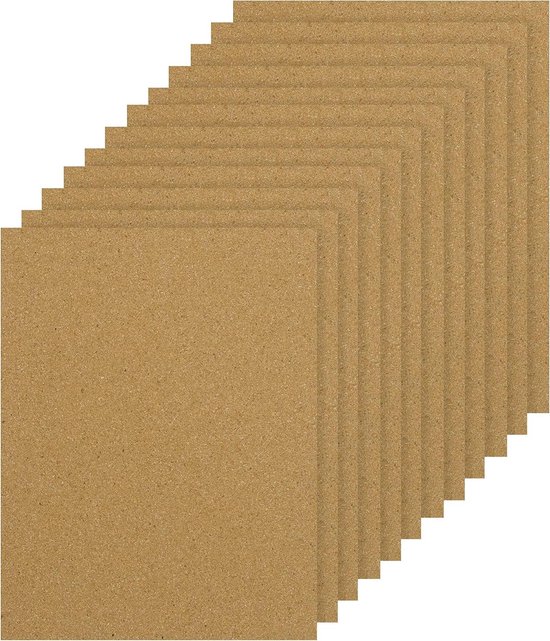 Allecto plus - Kurk Vellen 2mm Dik A4 Formaat (12 Stuks) - Voor ...