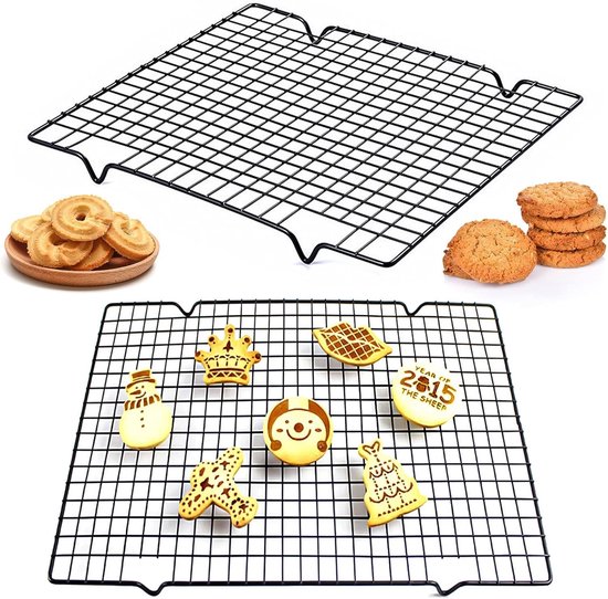 WINSDL 2 pieces cake cooling grid, cooling grid for even and fast ...
