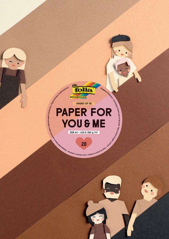 Folia Bloc karton coloré et carton photo « Nuances de gris », 20 ...