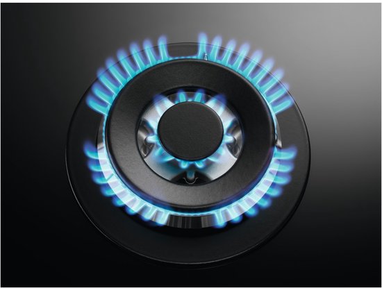 AEG Gaskookplaat HKB75820NB - Inbouw, 75 cm, 5 zones, Gas-op-Glas | bol