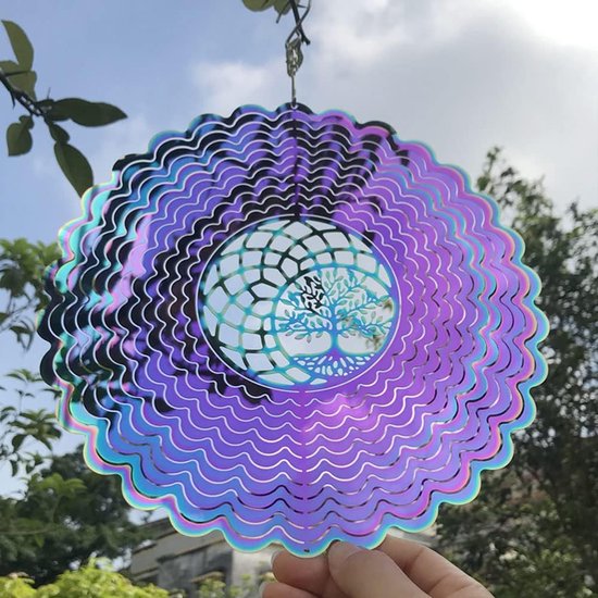 Windspinner - Windgong - Windvanger - Tuin Decoratie - Gekleurde 3D ...