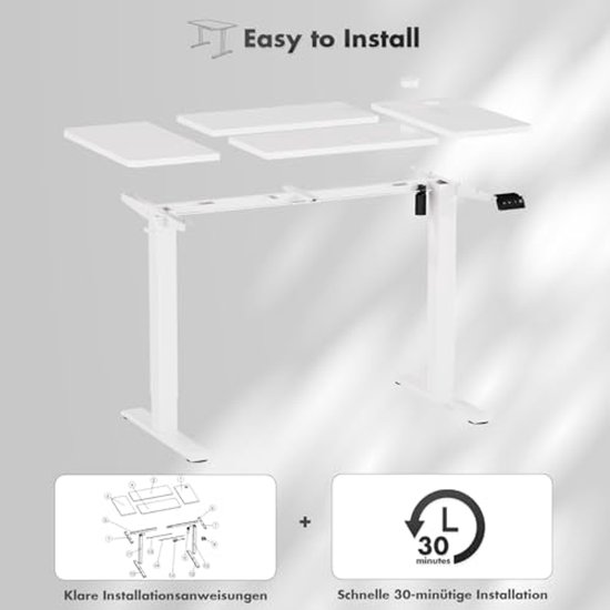 Verstelbaar Elektrisch Bureau - Hoogte verstelbare Computer Tafel met ...