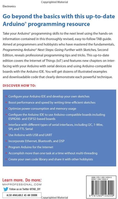 Programmation Arduino avancée : Améliorez vos sketches et élargissez ...