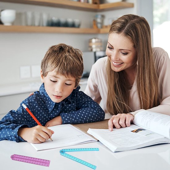 Règle pliante transparente - 30 cm - en plastique - idéale pour l'école ...