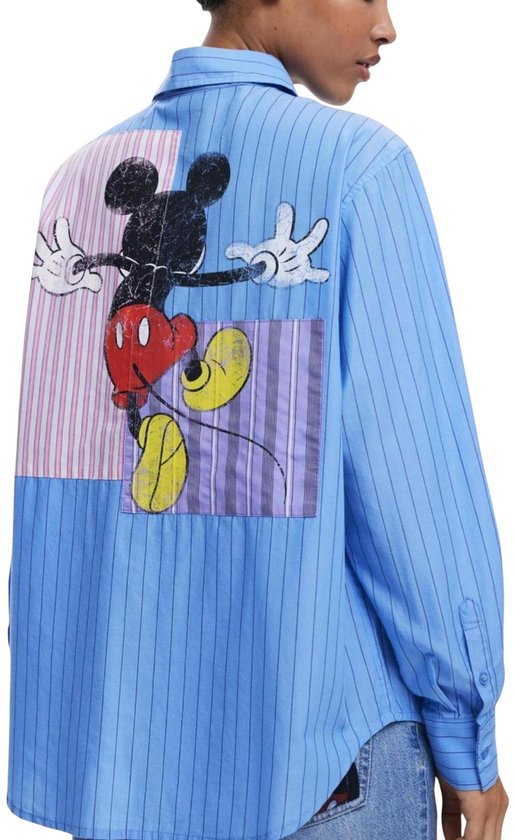 Classic Long Sleeve Button-Up Shirt Wo - Light Blue | bol