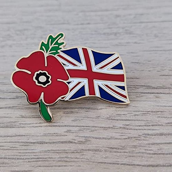Union Jack Poppy Pin Badge - Herdenkingsspeld voor Memorial Day | bol
