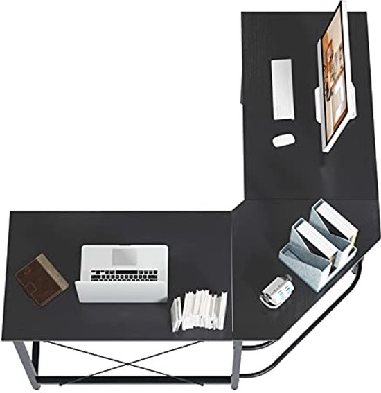 Hoekbureau L-vorm Gamingtafel - Ruim 150x150 cm PC-tafel voor Thuiswerk ...