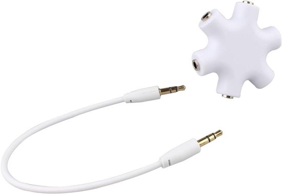 Premium - Audio splitter jack 3,5 mm met kabel, Y-splitter voor ...