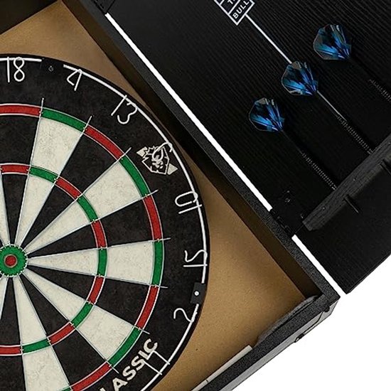 Darts Center - Dartbord Kast met Complete Set voor Beginners | bol