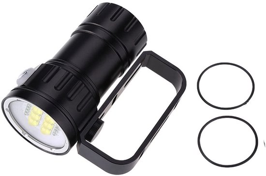 3.7V 28800Lm Diving Underwater Flashlight,Diving Light,80m Depth ...