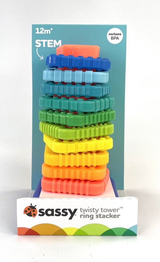 Sassy - Stapeltoren Peuter - Ringen in verschillende kleuren en ...