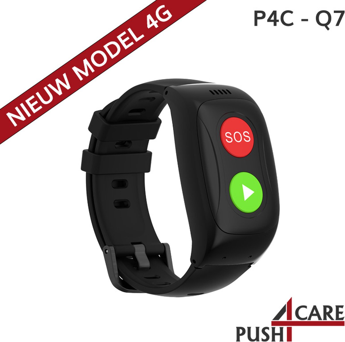 Alarm horloge senioren 4G zonder abonnement - senioren alarm - SOS ...