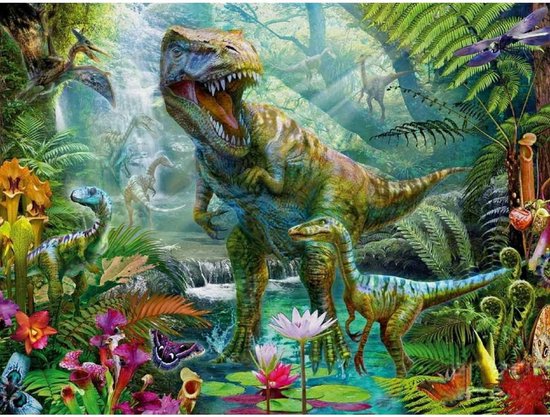 Dinosaurus wereld - Dino - T-REX - Diamond Painting - 30x40 - ronde ...