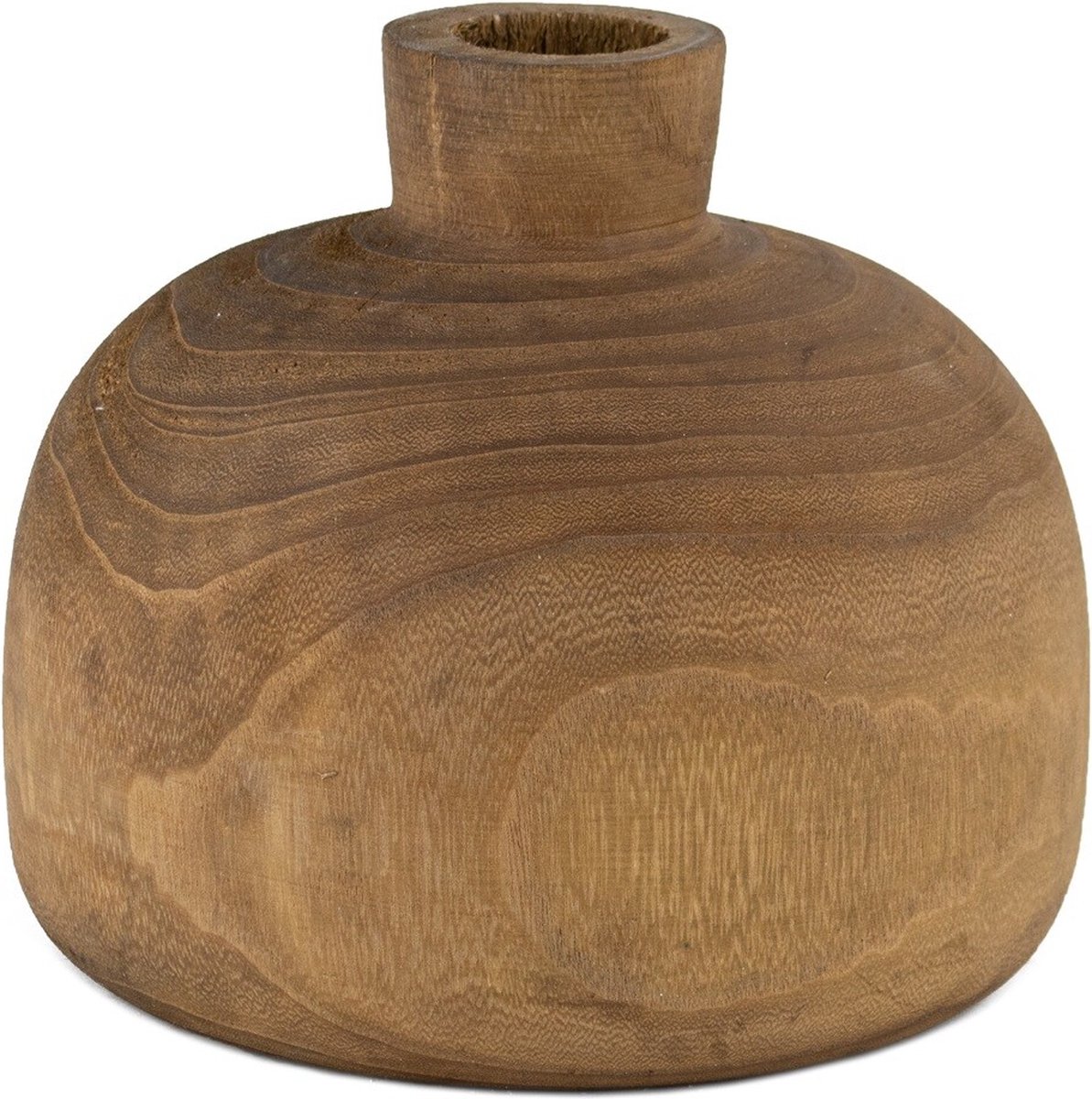 Houten vaas walnut | bol.com