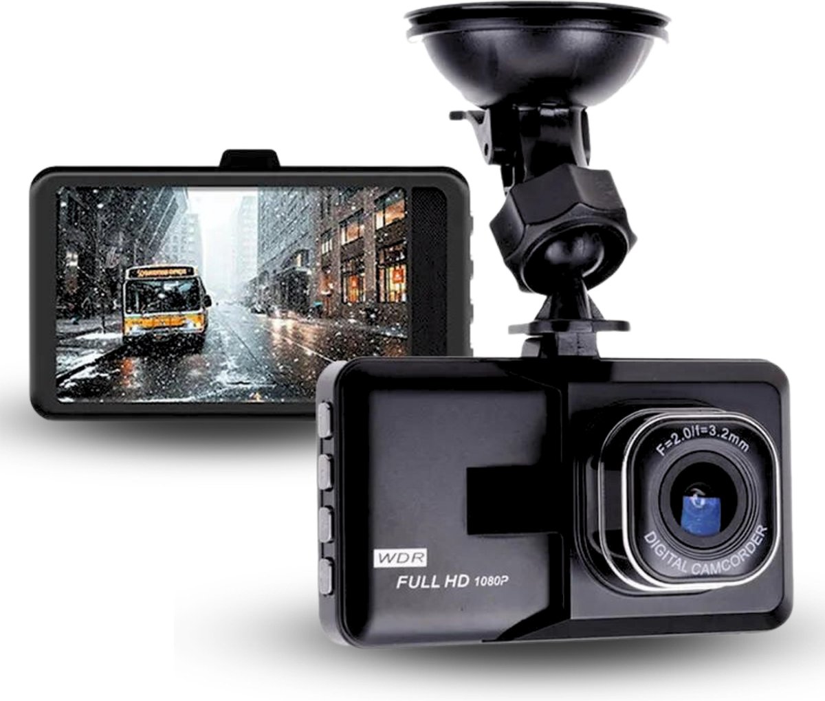 Hoge resolutie dashcam camera voor auto - HD tachograph - 1080p full HD ...