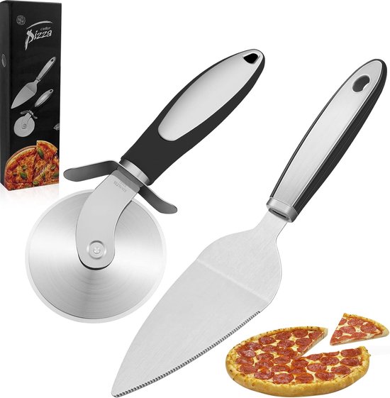 Pizzasnijder pizzaroller pizzaschep pizza snijmes handig pizza cutter ...