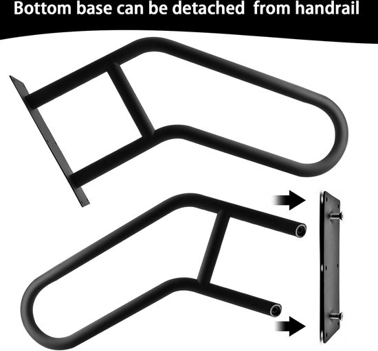 Trapleuning voor trappen buiten, wandgemonteerde leuningen, outdoor ...