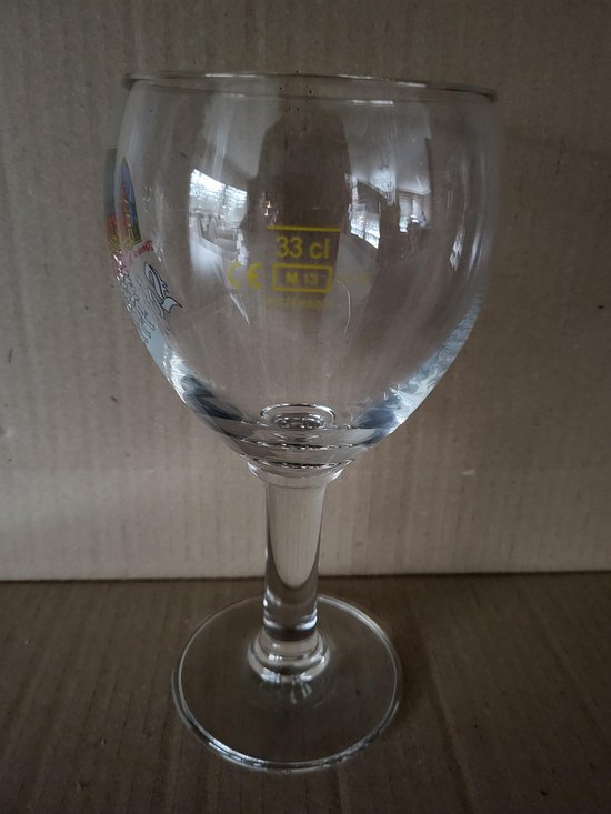 Leffe bierglas, 33 cl, rechte voet, set van 4 glazen | bol