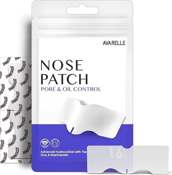 Avarelle, patch nez, contrôle des pores et du sébum, 16 patchs | bol.com