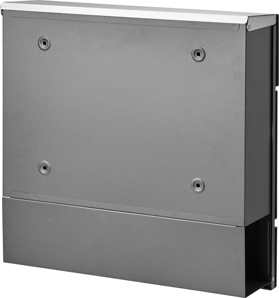 AMARE - Design brievenbus met slot - 37 x 37 x 10,5 cm - Wandbrievenbus ...