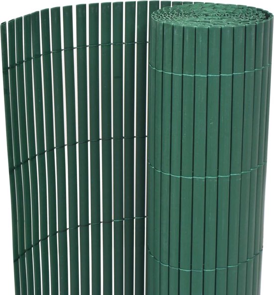 vidaXL Pvc Schutting - Tuin Hek - Tuinafscheiding dubbelzijdig 90x500 ...