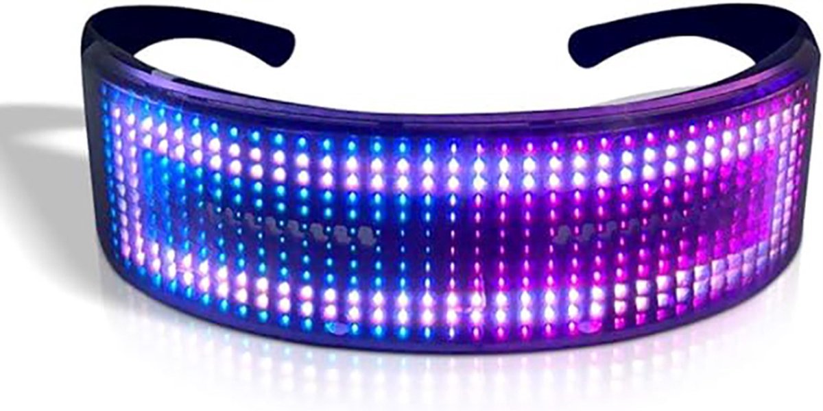 LED rave bril - met Bluetooth - techno bril - festival bril - Festival ...