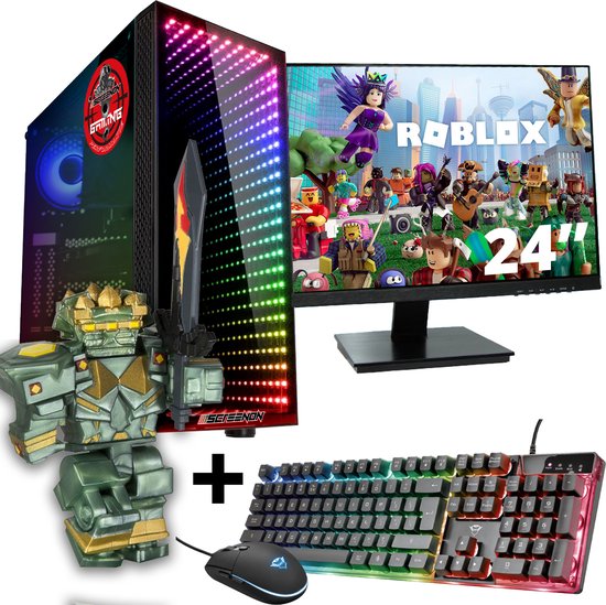 ScreenON - Gaming Set - Roblox Guardian Set Hero - V1 (GamePC + 24 Inch ...