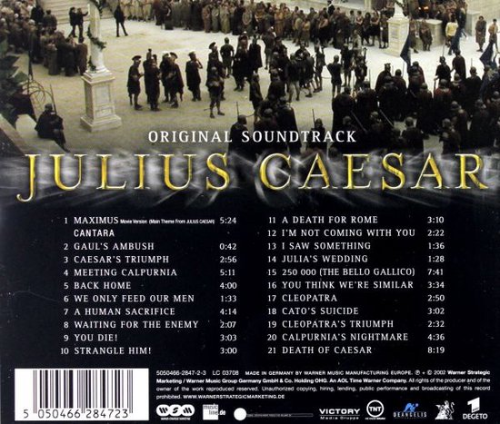 Julius Caesar soundtrack (Juliusz Cezar) [CD], various artists | Muziek ...